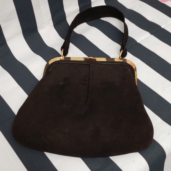 Koret | Bags | Vintage Koret Leather Brown Suede Purse | Poshmark